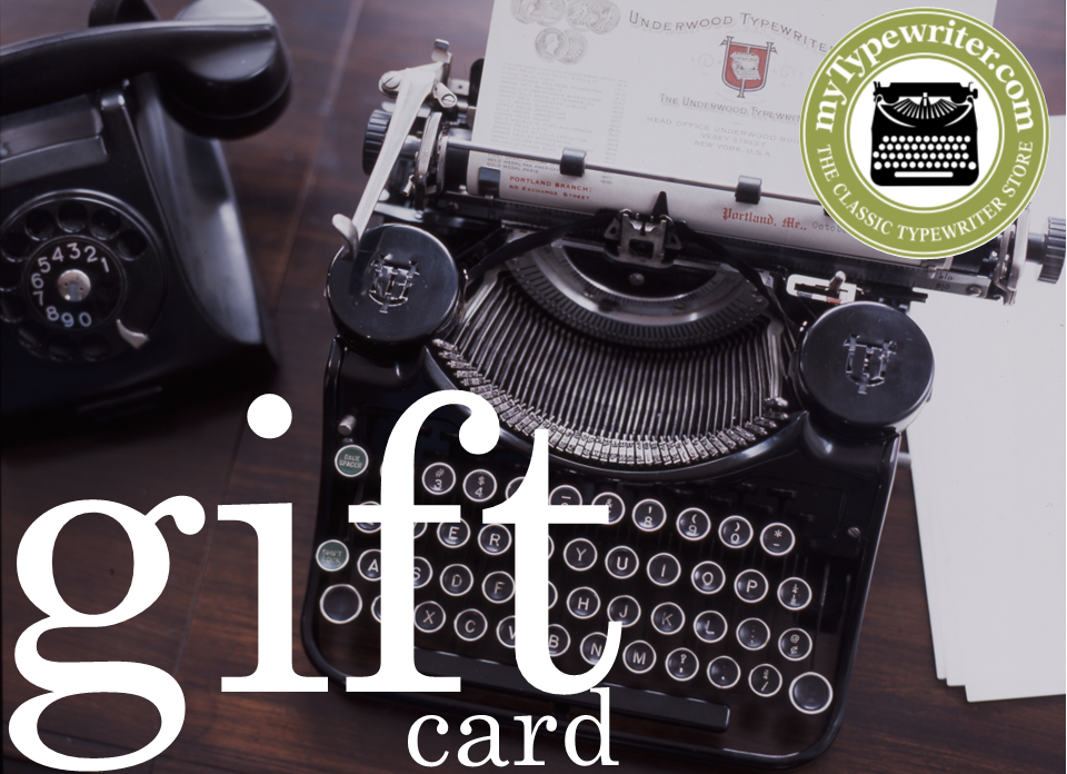 typewriter gift
